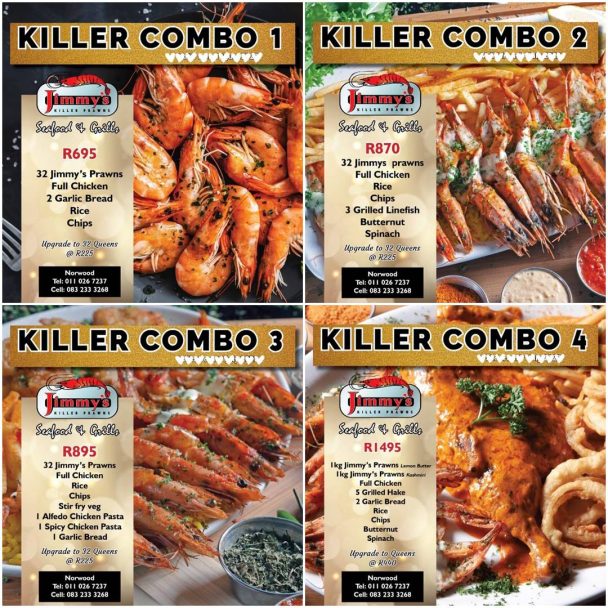 4 Incredible Combo Specials at Jimmy Killer Prawns Norwood ...