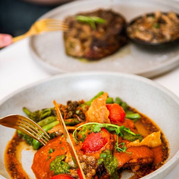 A Tuesday Date Night Special at De Vier with two Mains & Diemersdal Wine