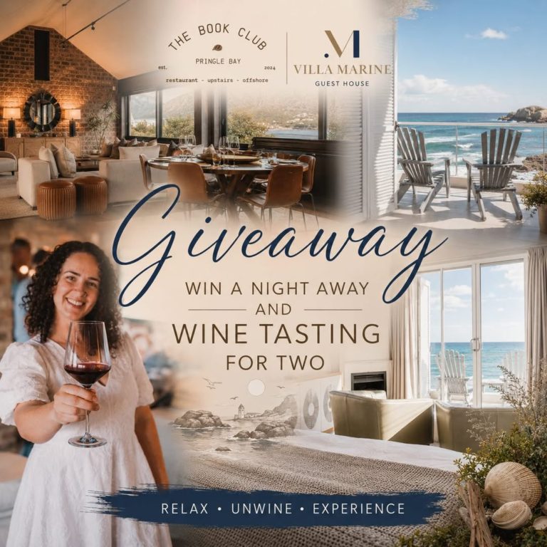 WIN: A Night in Pringle Bay & Wine Showdown with The Book Club ...